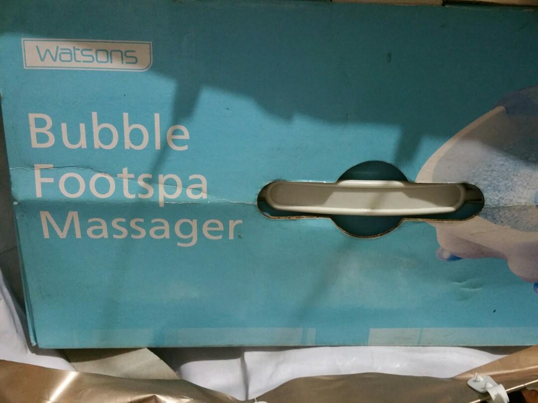 Watsons Bubble Foot Spa Machine, Beauty & Personal Care, Foot Care on ...