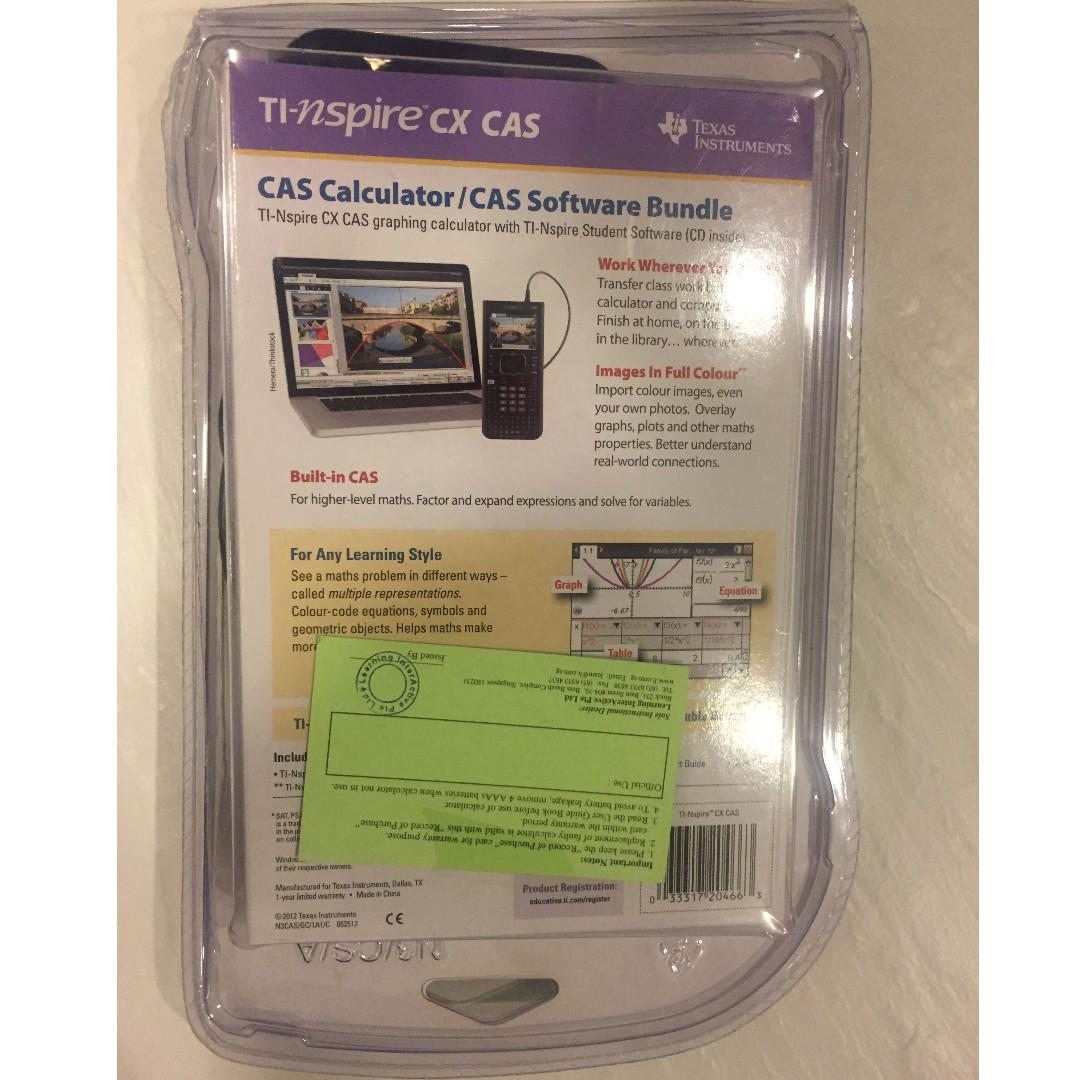 'A' Condition Texas Instruments TI-nspire CX CAS + Student Software ...