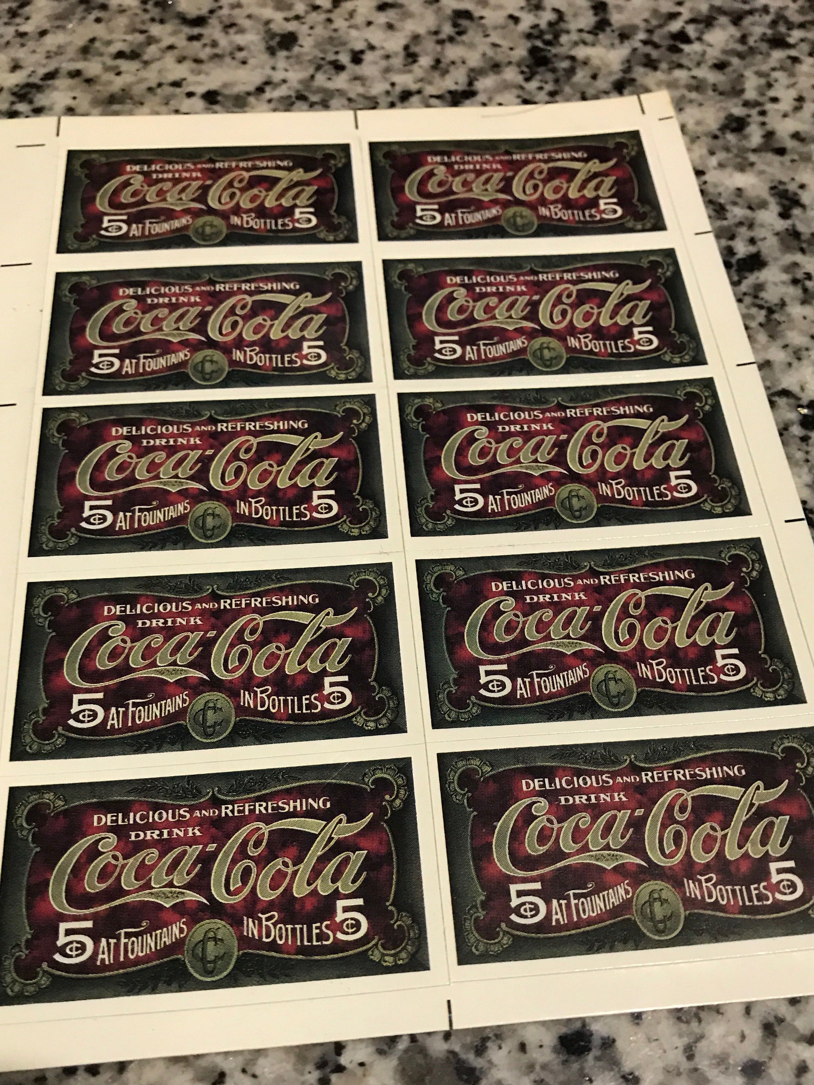 Coca Cola Sticker Stamps, Hobbies & Toys, Memorabilia & Collectibles ...