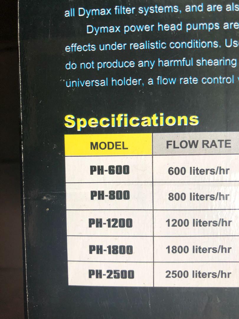 DYMAX PH2500 water pump, Pet Supplies, Homes & Other Pet Accessories on ...