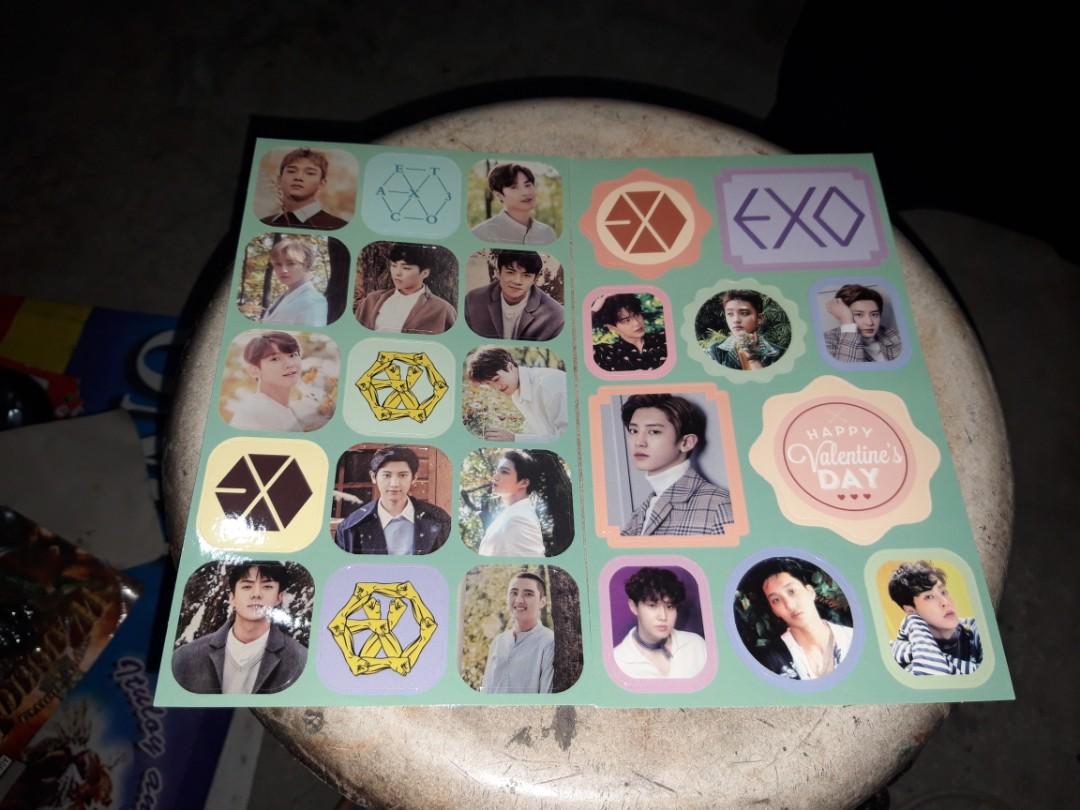 EXO Sticker Set, Hobbies & Toys, Memorabilia & Collectibles, K-Wave on ...