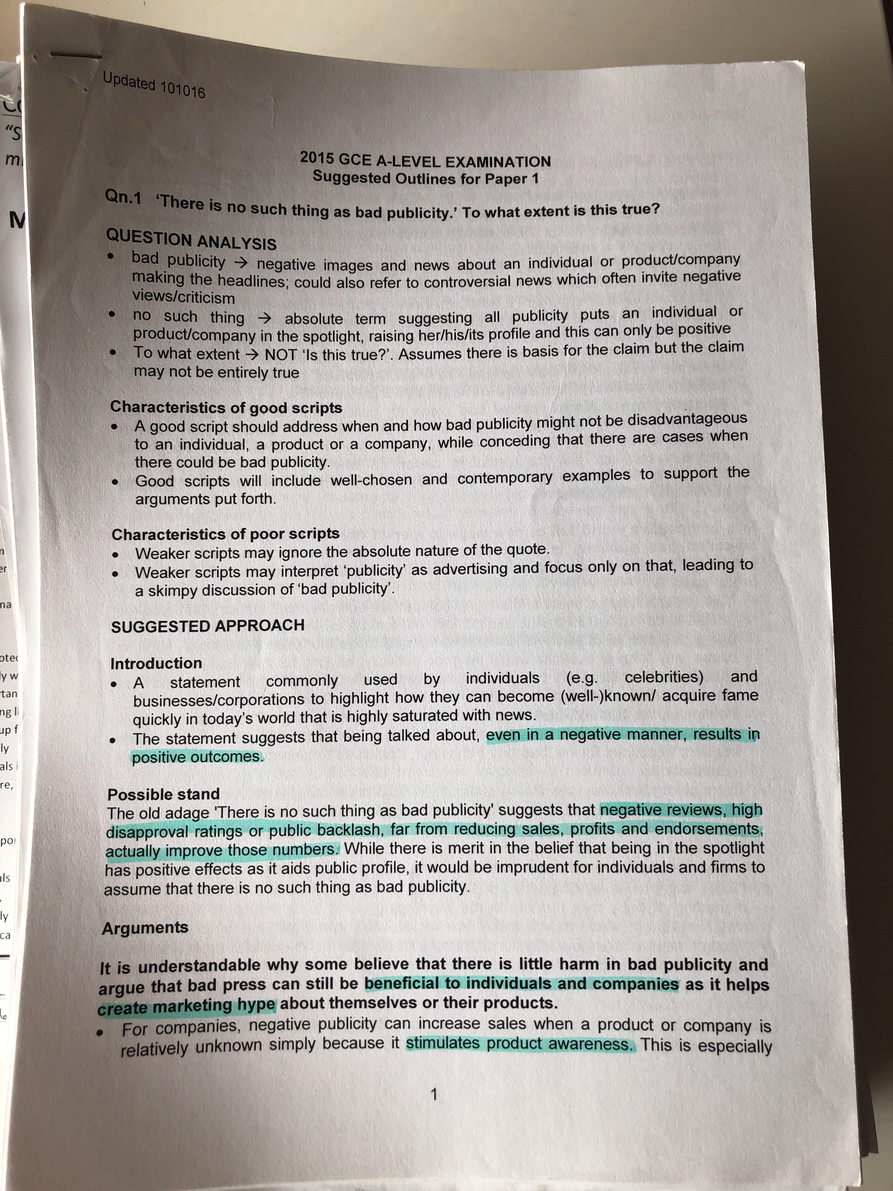 GP NOTES (RAFFLES, 2 RENOWNED GP TUITION CENTRES, MY PERSONAL NOTES ...