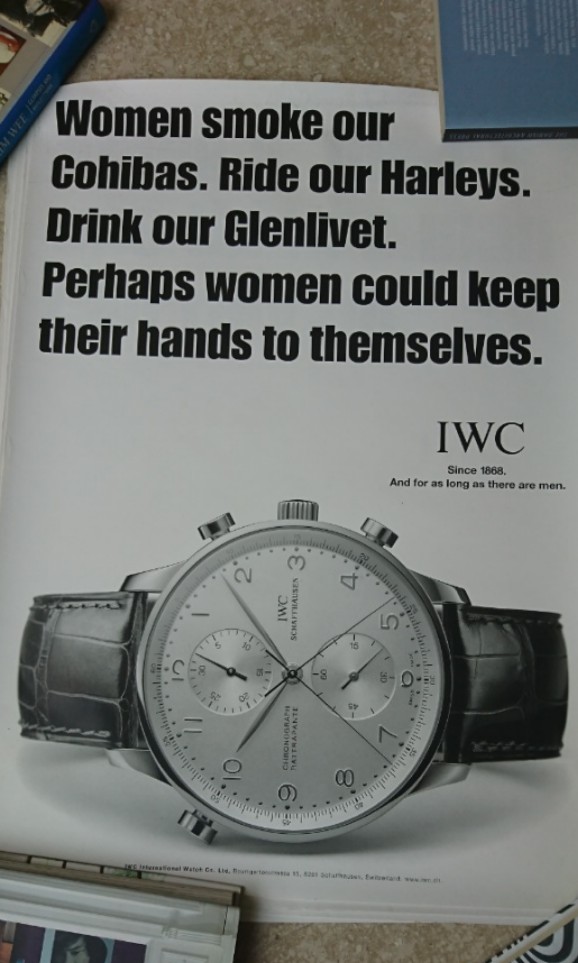 IWC watch campaign posters early 2000, Luxury, Watches on Carousell