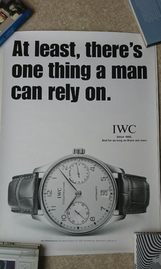 IWC watch campaign posters early 2000, Luxury, Watches on Carousell