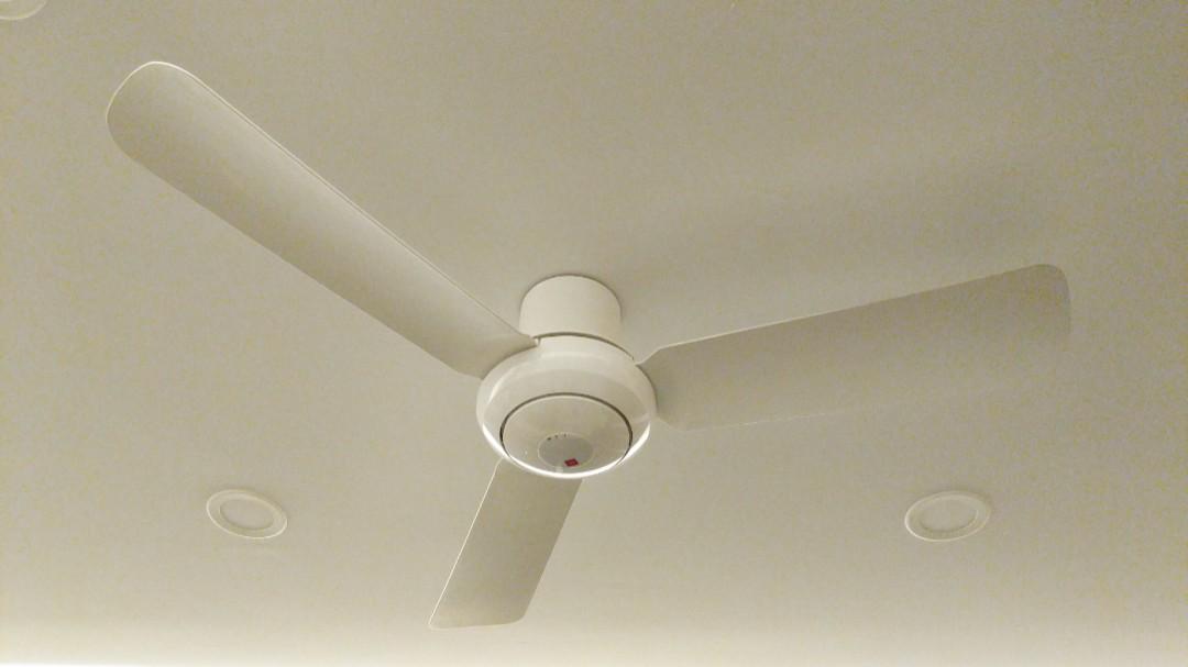 KDK Remote Ceiling Fan, R48SP, 3 Blades 44", Furniture & Home Living ...