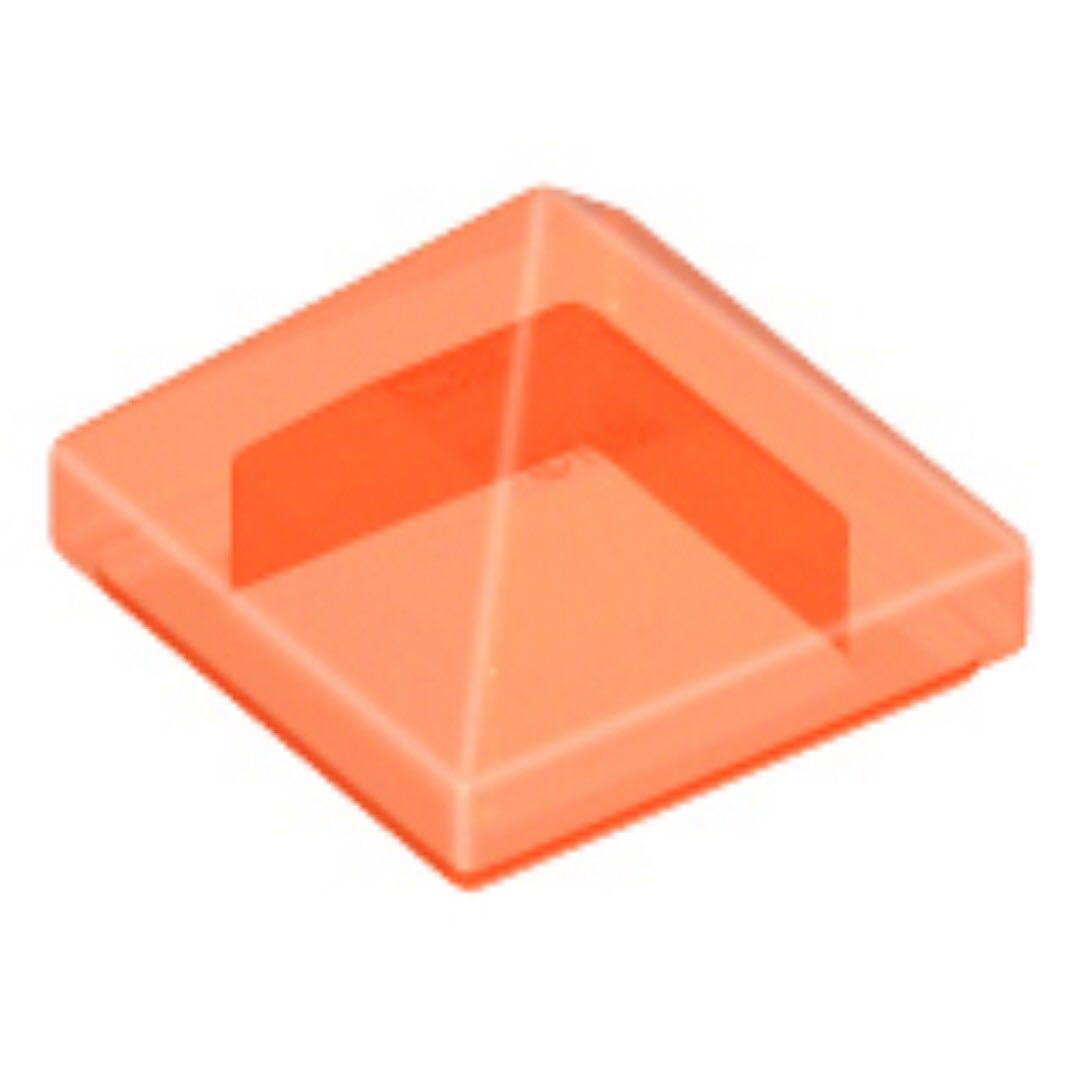 Lego Trans-Neon Orange Slope 45 1 x 1 x 2/3 Quadruple Convex, Hobbies ...