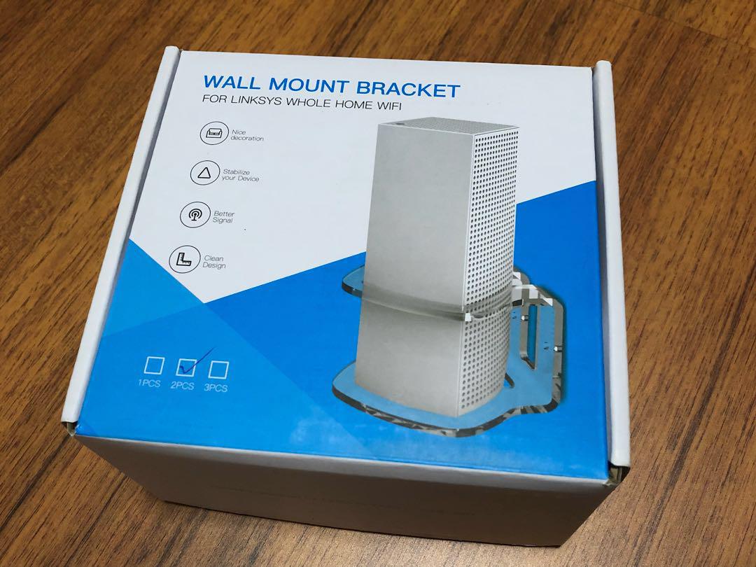 Linksys Velop WiFi mesh system wall mount bracket, TV & Home Appliances, TV & Entertainment, TV ...