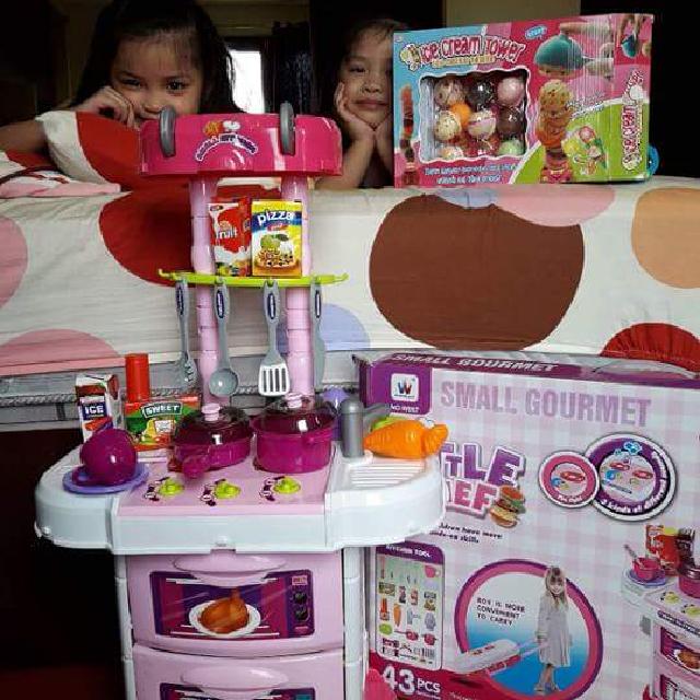 Little Trolley Chef Kitchen set 1,200 27 inches functional set With ...