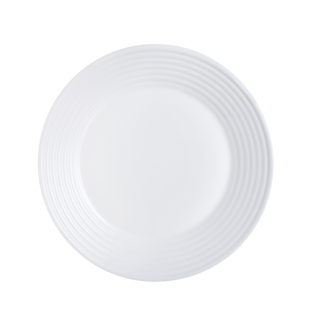 LUMINARC PLAIN WHITE DINNER PLATE 25CM 12pcs, Furniture & Home Living ...