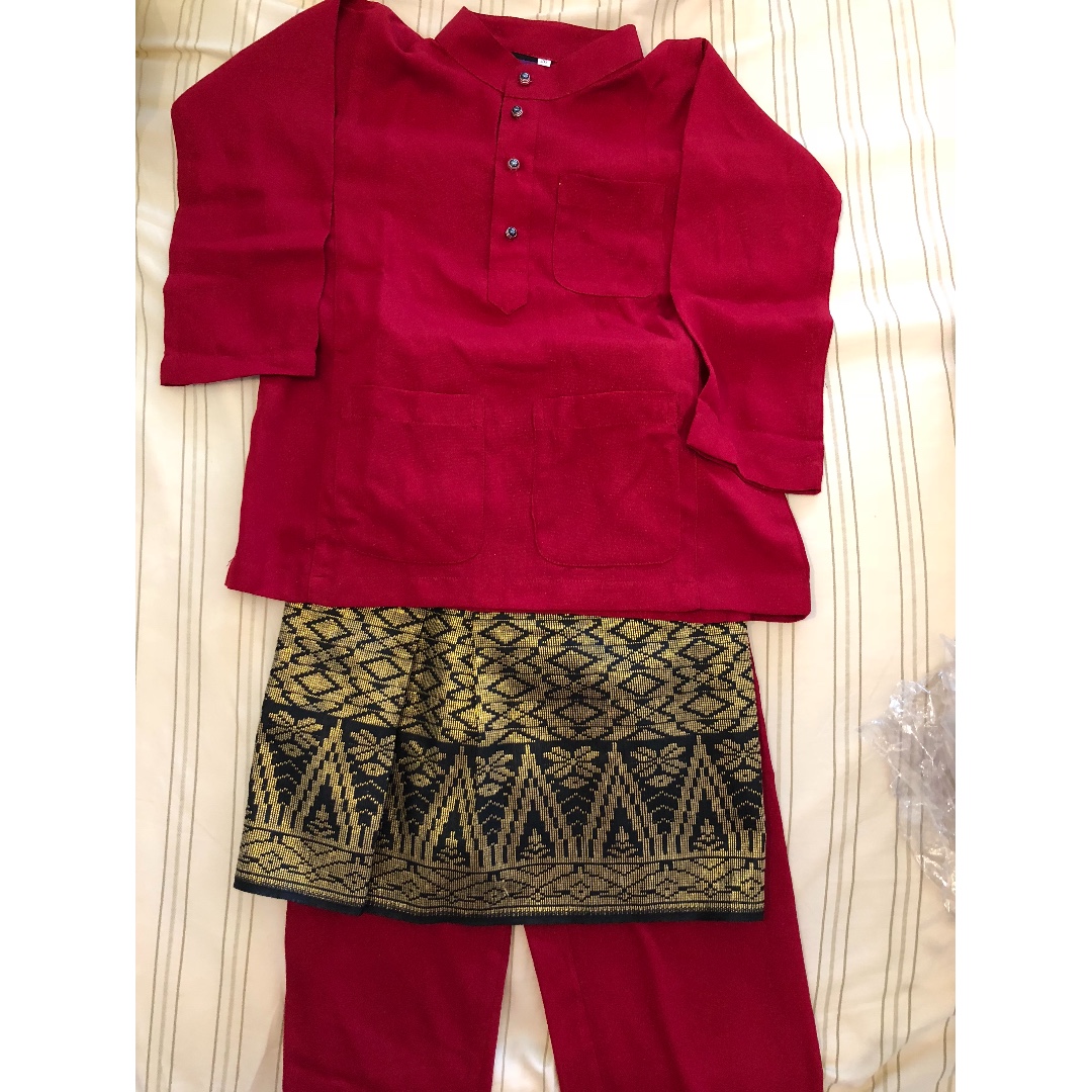 Malay traditional/ racial harmony/ hari raya clothes, Babies & Kids ...
