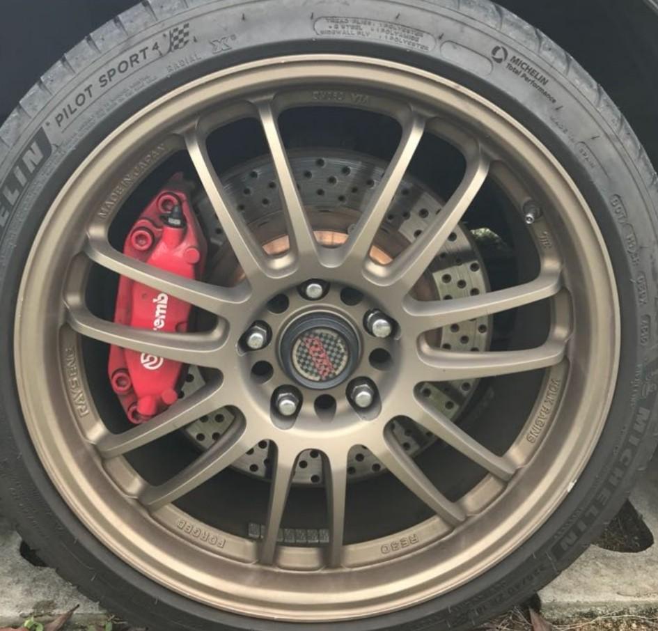 Original 18inch rays re30 rim for sale or trade, Car Accessories, Tyres ...