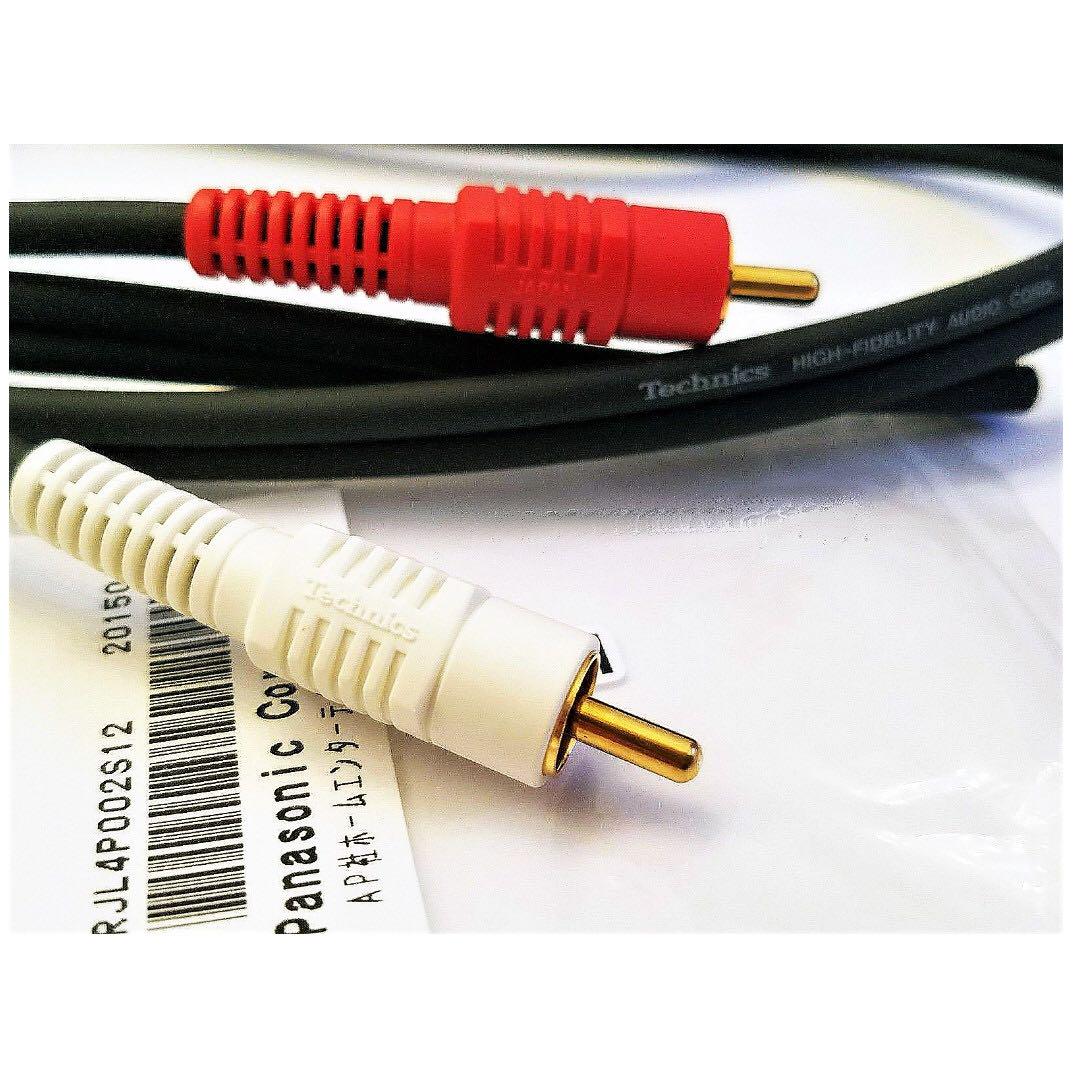 TECHNICS RJL4P002S12 TURNTABLE RCA GOLD PHONO AUDIOPHILE CABLE MADE IN ...