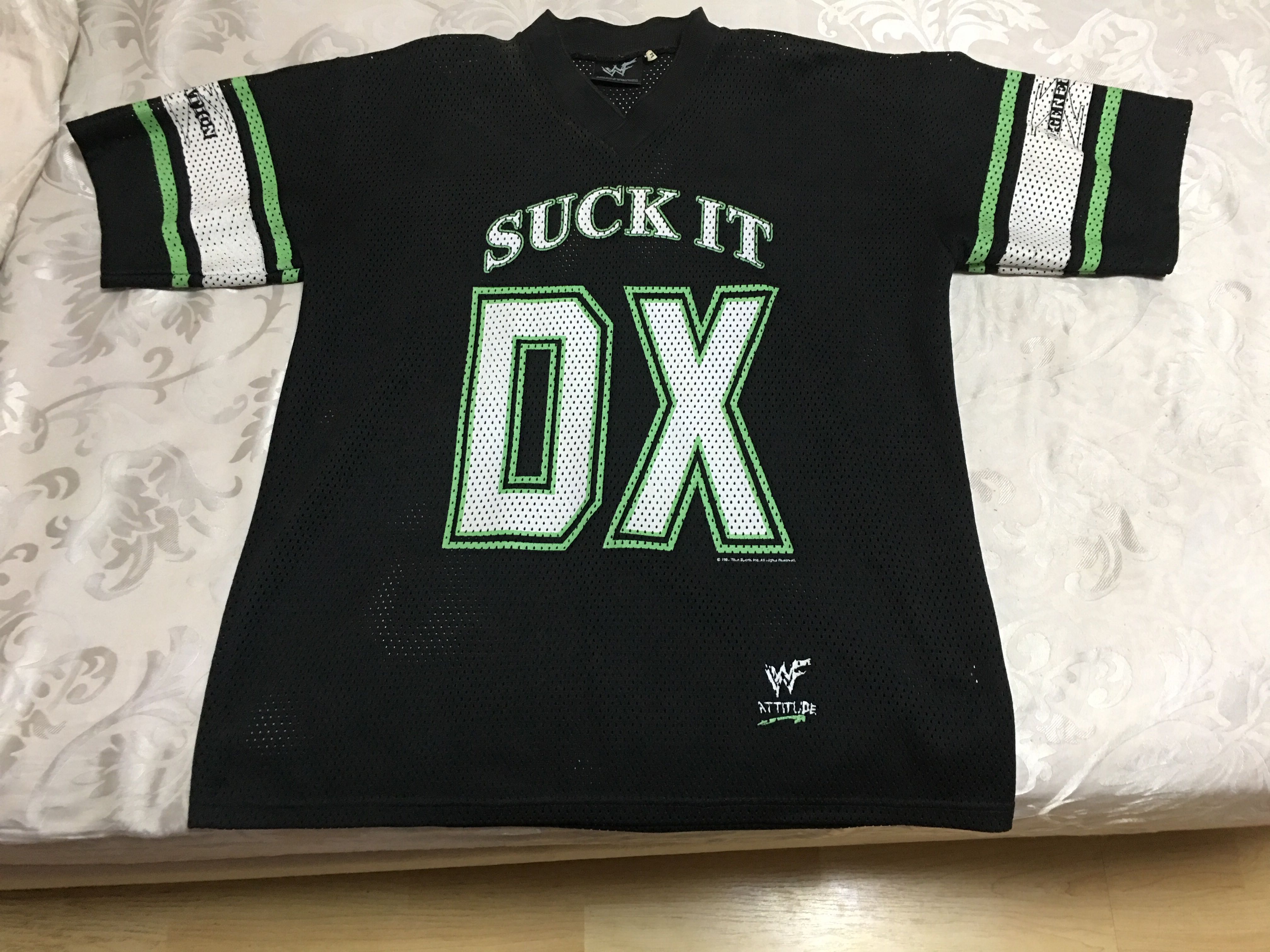 WWF DX Jersey Attitude Era, Men's Fashion, Activewear on Carousell