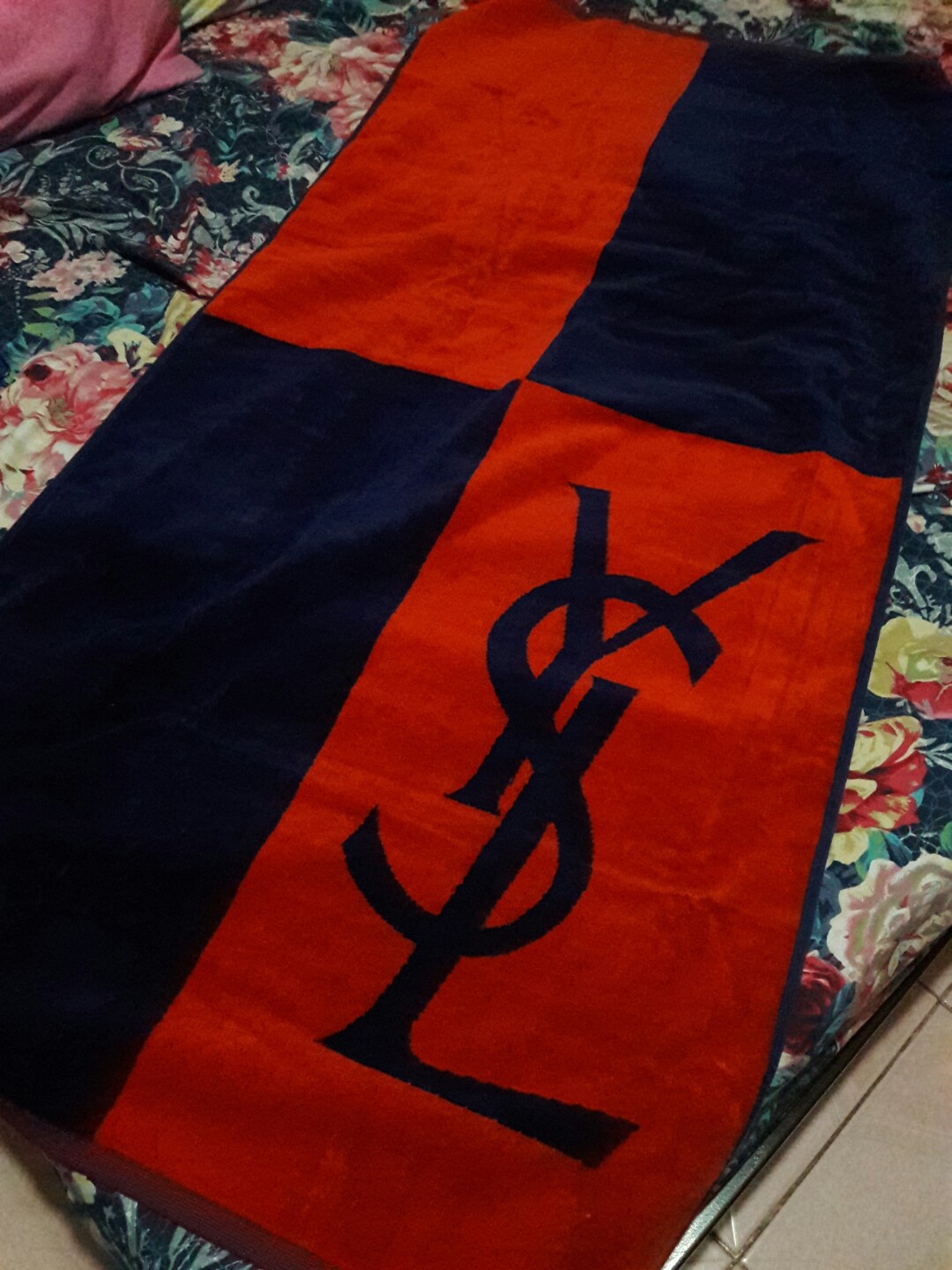 YSL Bath Towel, Women's Fashion, Swimwear, Rash guard on Carousell