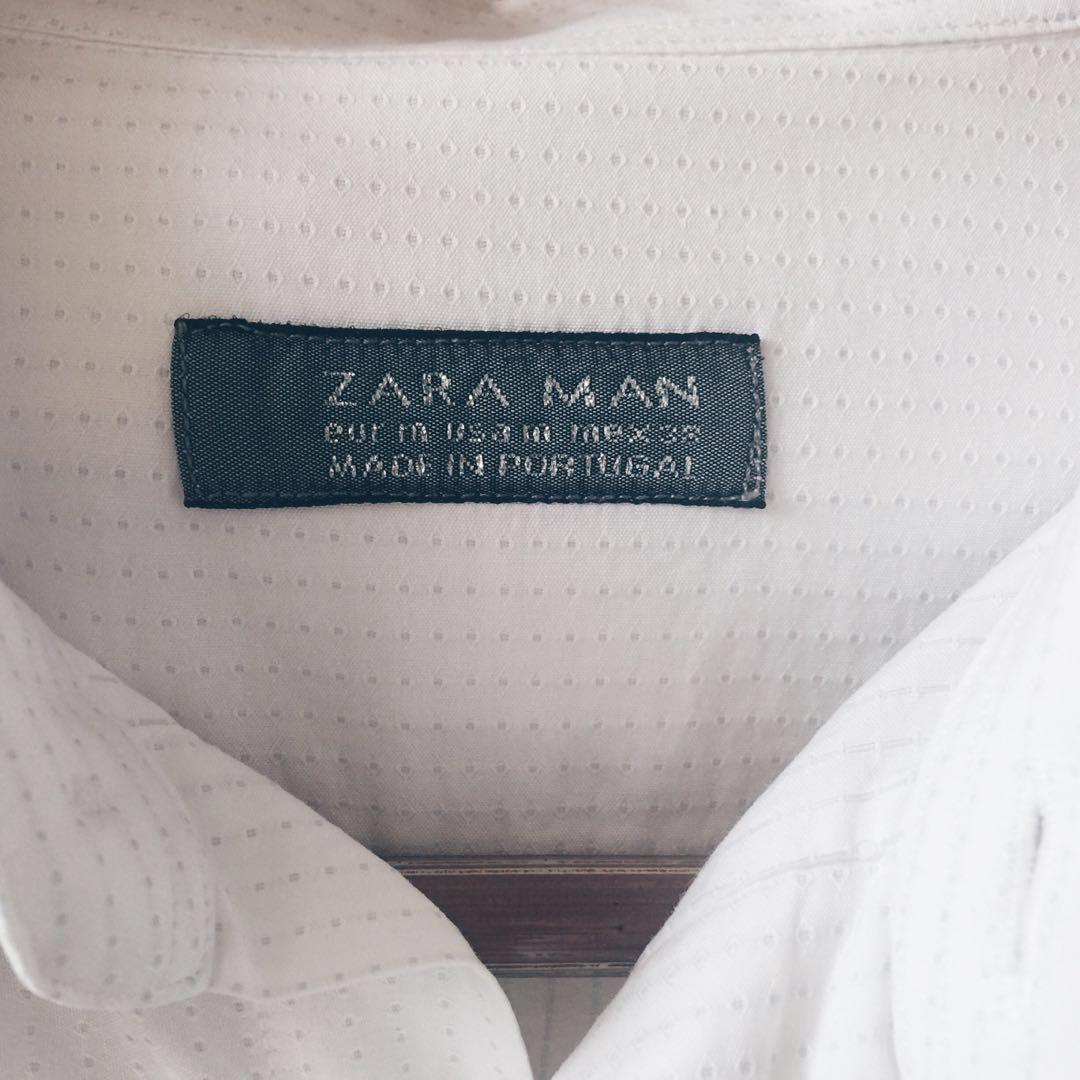 Zara Man Crisp Button Up White Shirt, Men's Fashion, Tops & Sets, Formal Shirts on Carousell