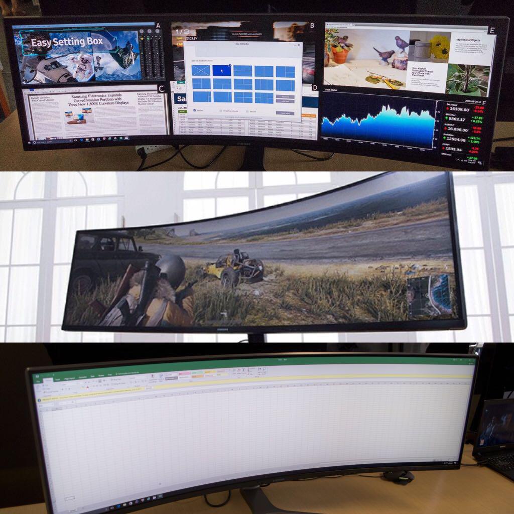 BN: SAMSUNG 49” Curved Monitor w/ Super Ultra-wide Screen, Computers ...