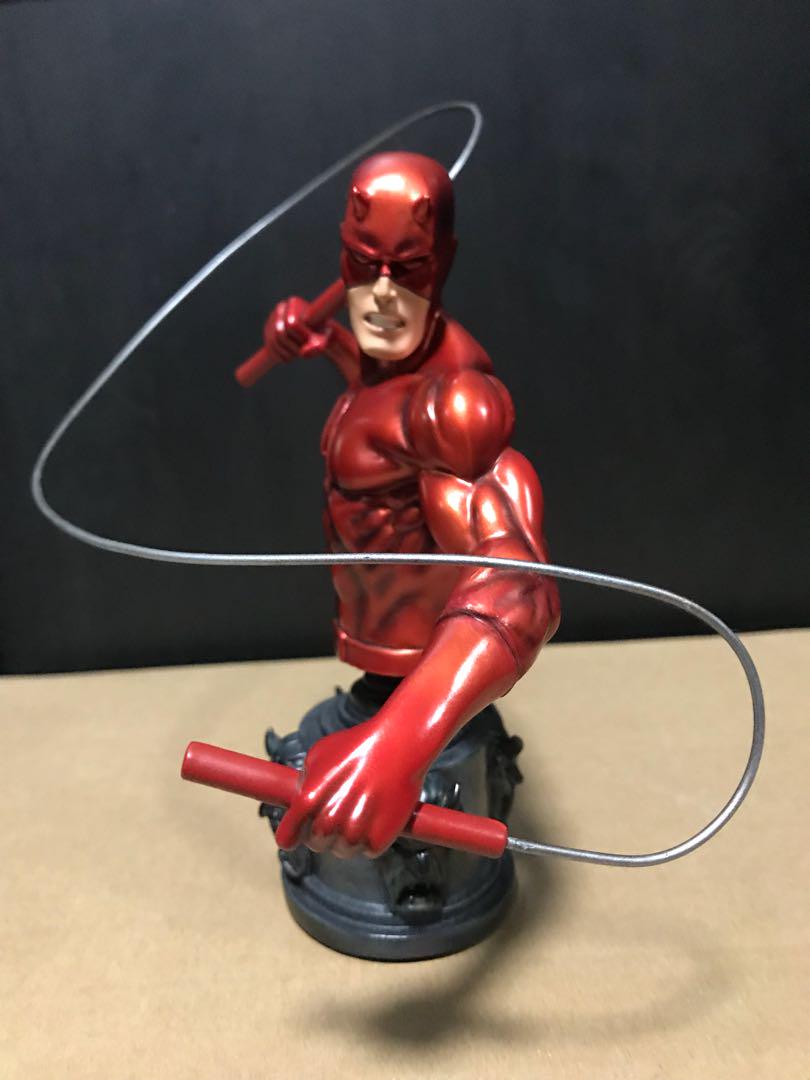 Bowen Designs Daredevil Red Classic Mini Bust Marvel Avengers, Hobbies ...