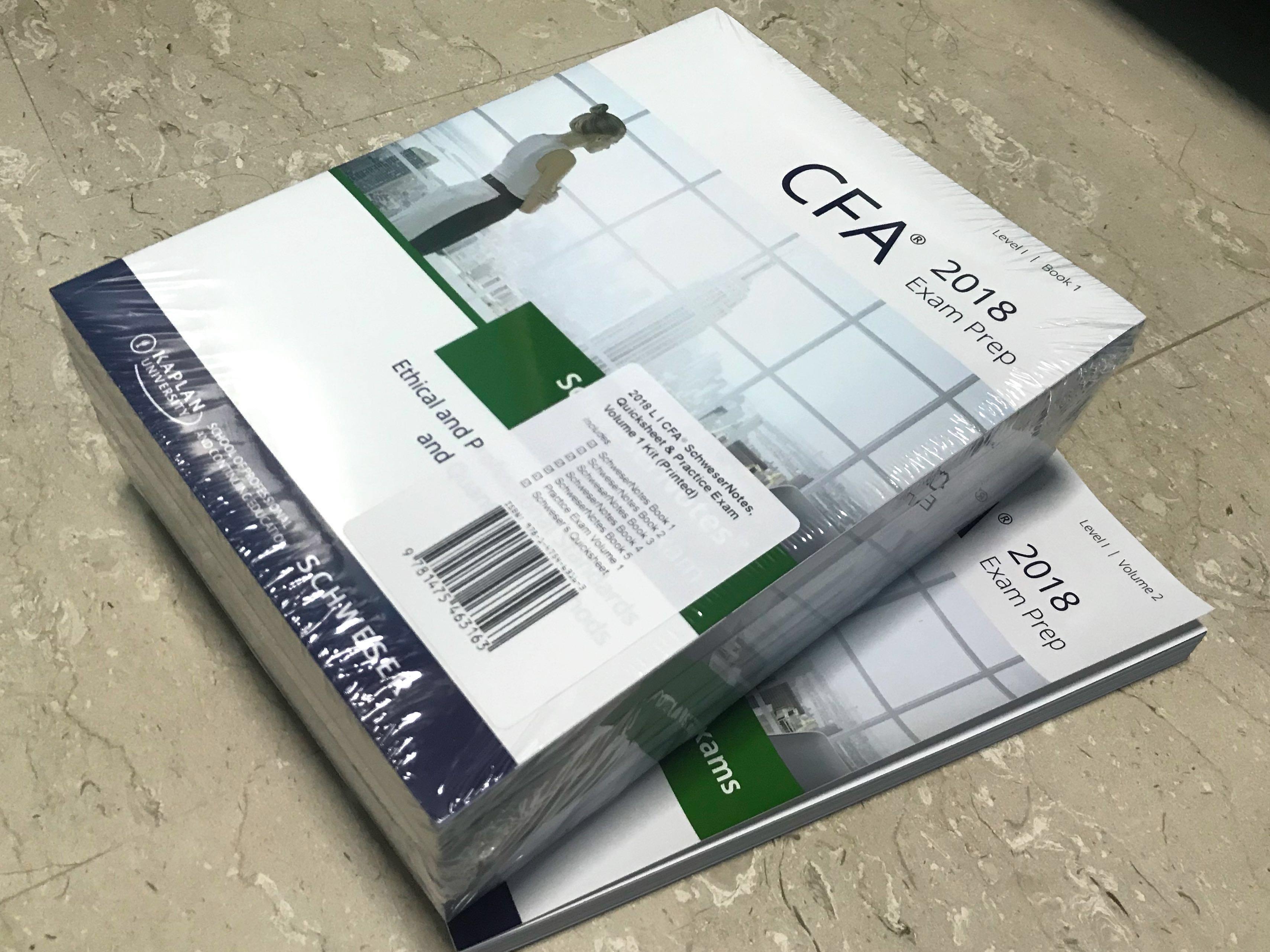 [Brand New] CFA Level 1 December 2018 Schweser Study Materials ...