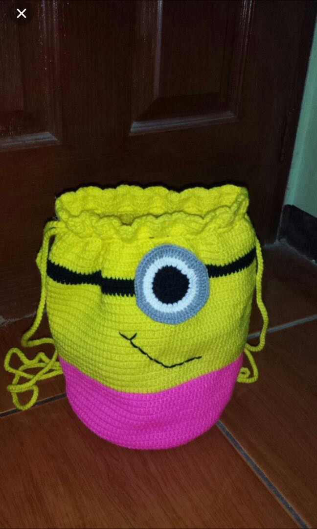 Crochet Minion #002, Hobbies & Toys, Stationary & Craft, Handmade Craft ...