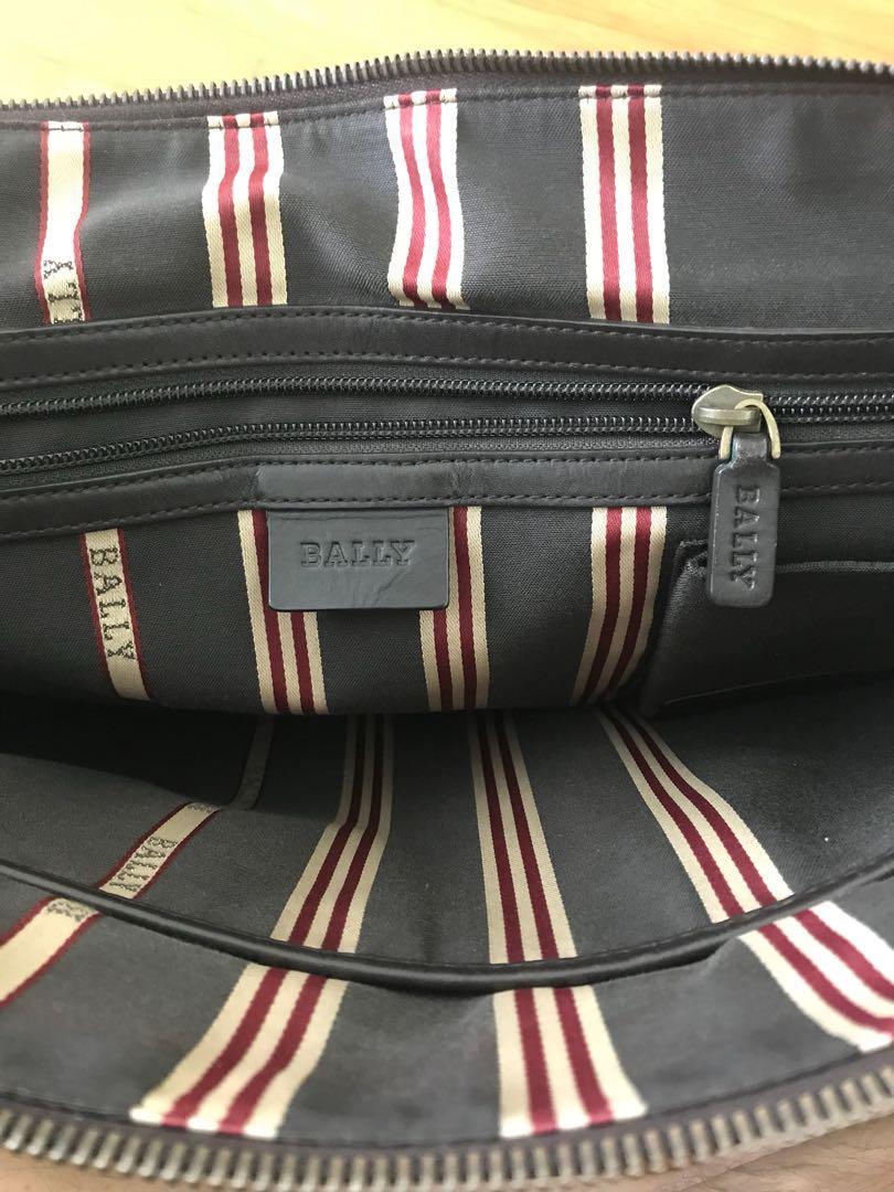 Dark brown leather Authentic Bally messenger bag, Men's Fashion, Bags ...