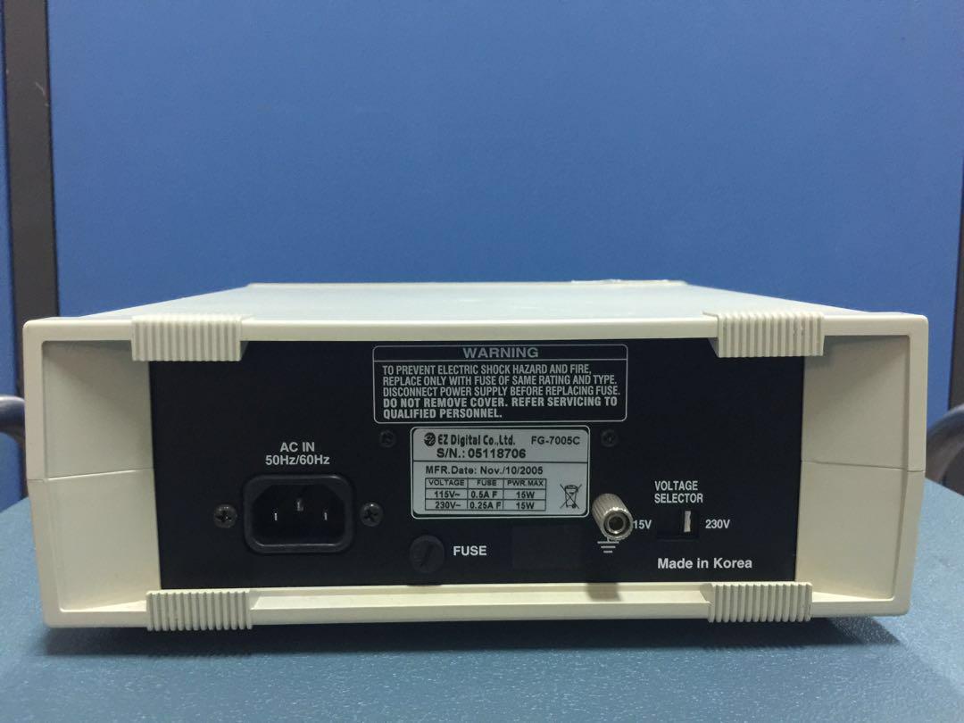 EZ FG-7005C 5MHz Sweep/Function Generator with Frequency Counter or ...