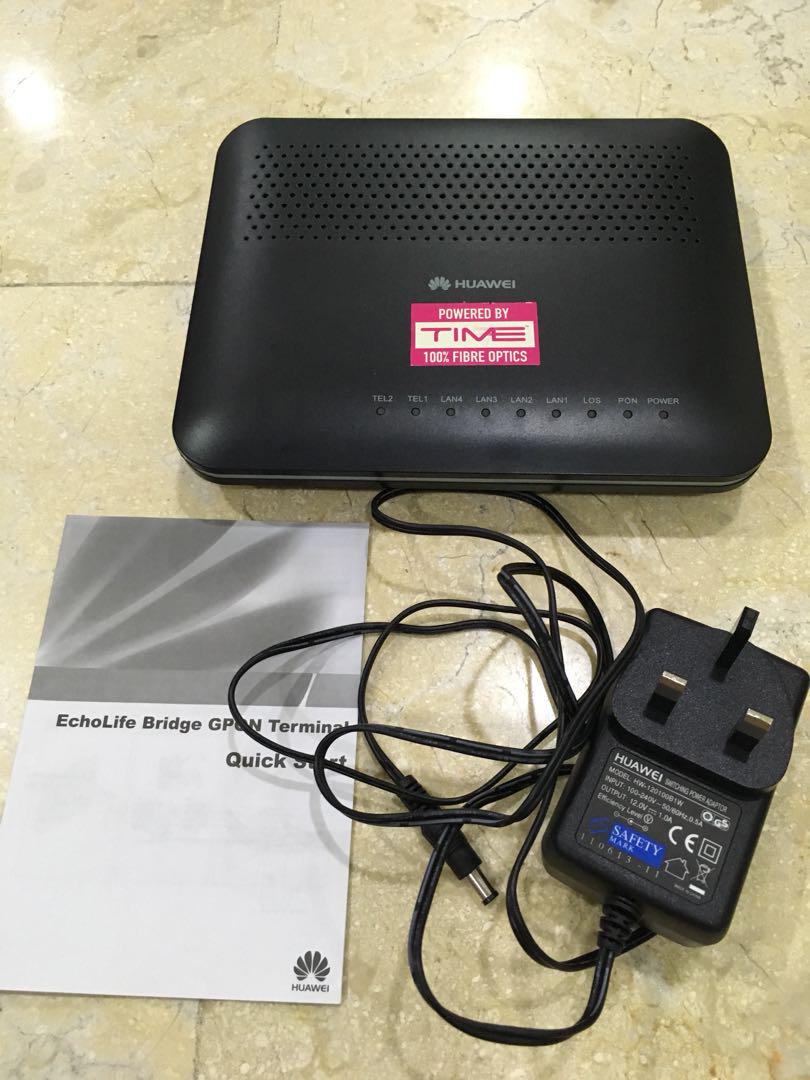 Fiber optic modem and wireless router, Computers & Tech, Parts ...