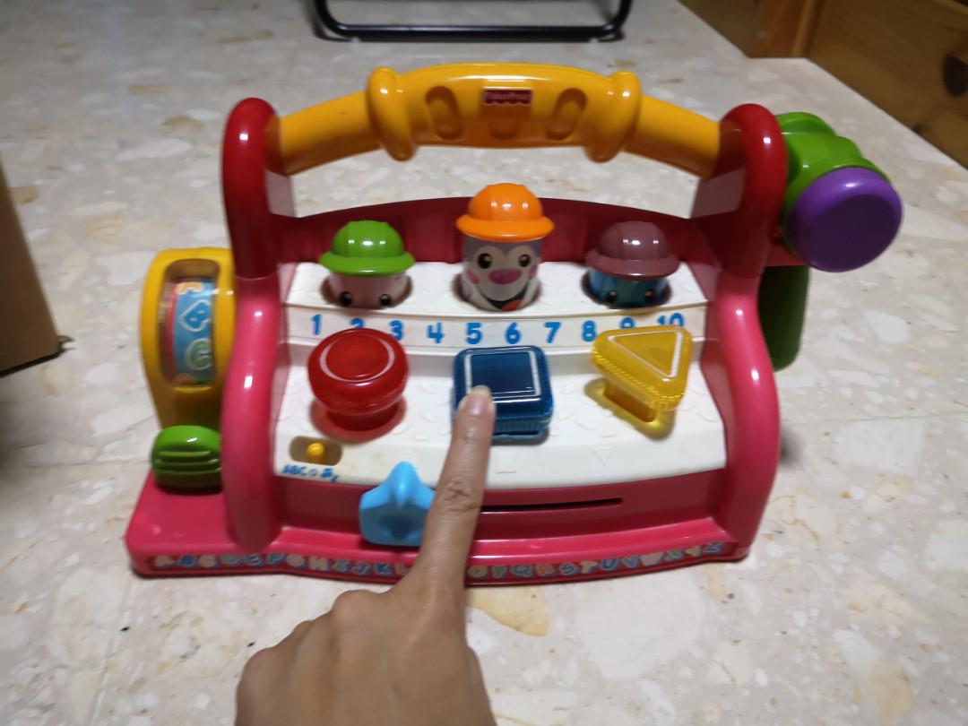 Fisher price Pop up workshop toy, Hobbies & Toys, Toys & Games on Carousell