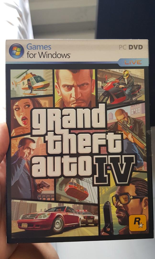 Grand Theft Auto IV GTA 4 for Windows PC, Toys & Games, Video Gaming ...