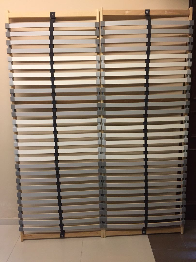 IKEA slats x 2 for queen size bed, Furniture & Home Living, Furniture ...