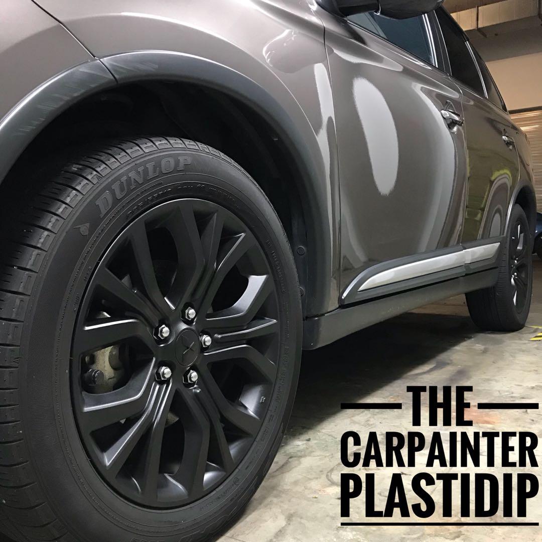 Mitsubishi Outlander Grille Rims Emblem Plastidip Spray Service Plasti ...