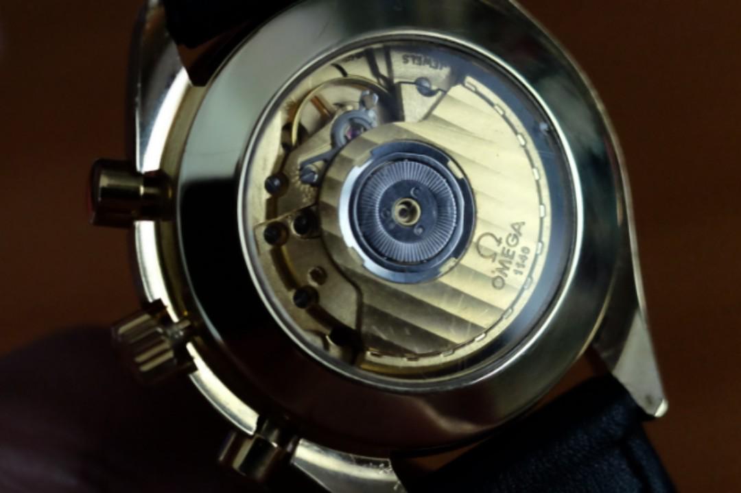 Omega Speedmaster Reduced 18K solid yellow gold - fullset, Luxury ...