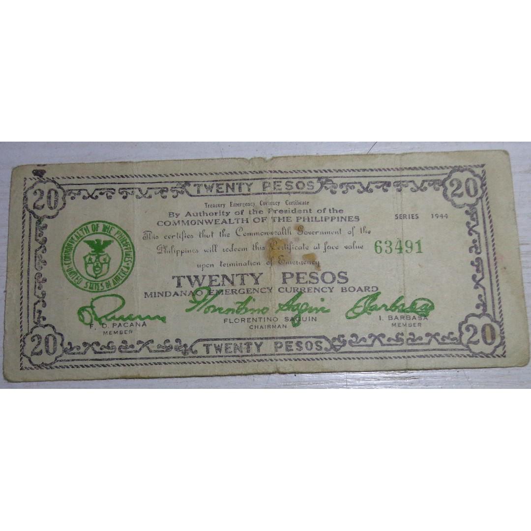 Philippines - P20 Mindanao Emergency Money, Hobbies & Toys, Memorabilia ...
