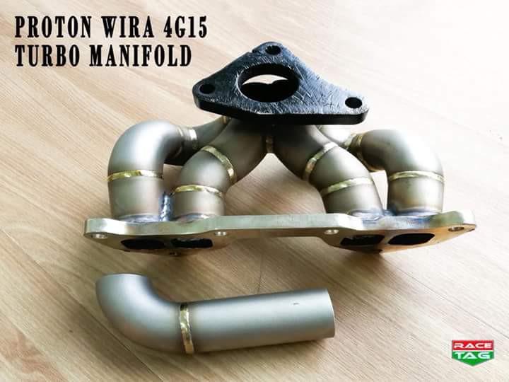 PROTON WIRA 4G15 TURBO MANIFOLD EXHAUST, Auto Accessories on Carousell