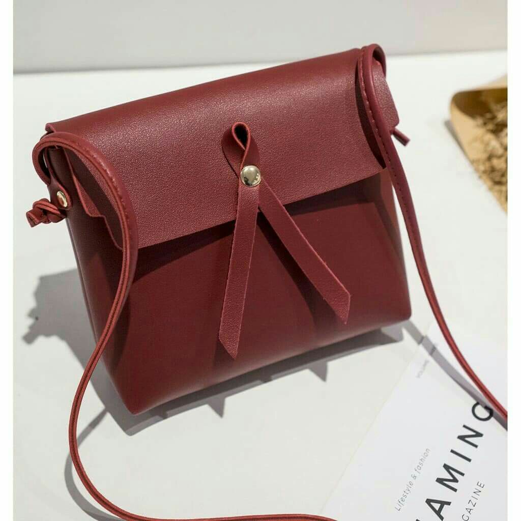 Red Ribbon Sling Bag, Women's Fashion, Bags & Wallets, Cross-body Bags ...