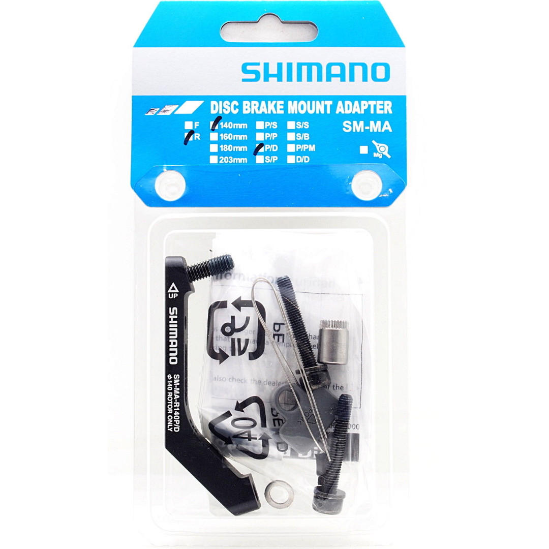 Shimano Adapter SM-MA-R160 P/D Post Mount Disc Brake to Flat Mount ...