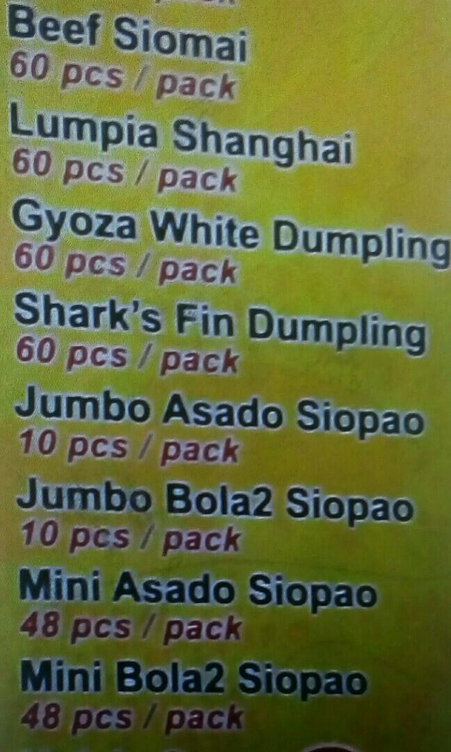 Siomai, siopao,sharks fin, gyozu, Food & Drinks, Local Eats on Carousell