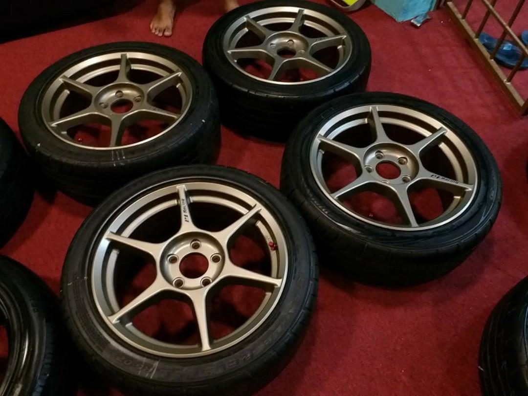 Sportrim Sport Rim P1 Racing 17 inci Siap Tayar Honda Fd Stream Suprima ...