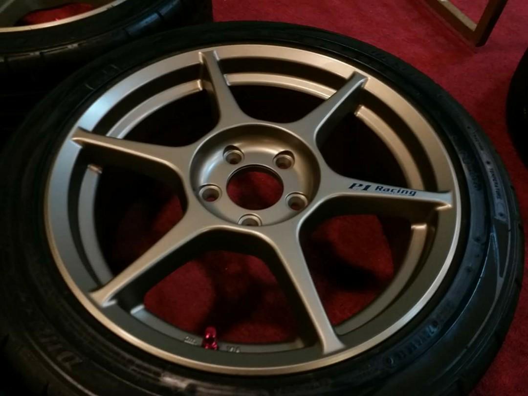 Sportrim Sport Rim P1 Racing 17 inci Siap Tayar Honda Fd Stream Suprima ...