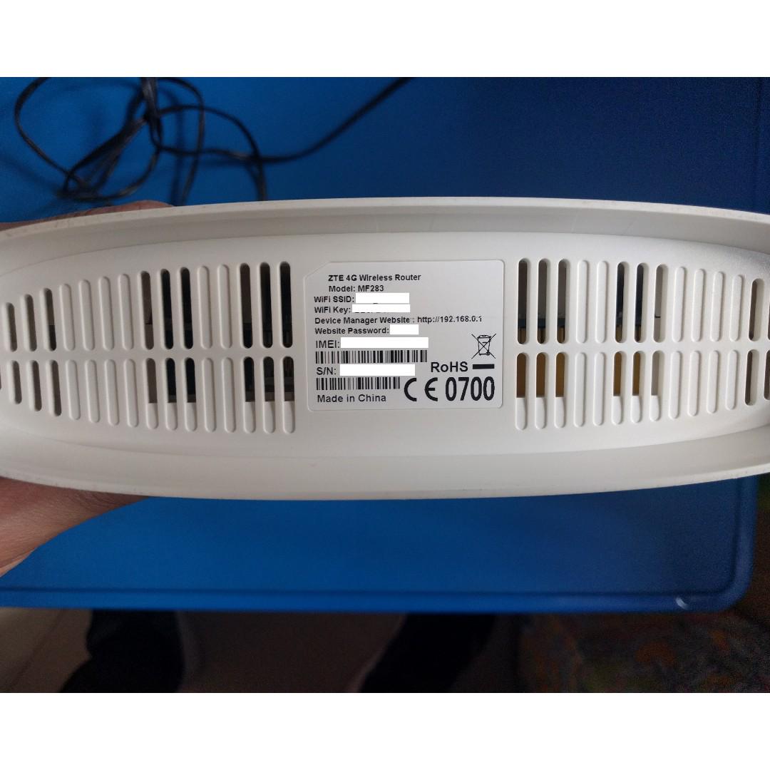 中興 ZTE MF283 可插入Sim card 4G Router, 電腦＆科技, 電腦周邊及配件, Wifi及上網相關產品 - Carousell
