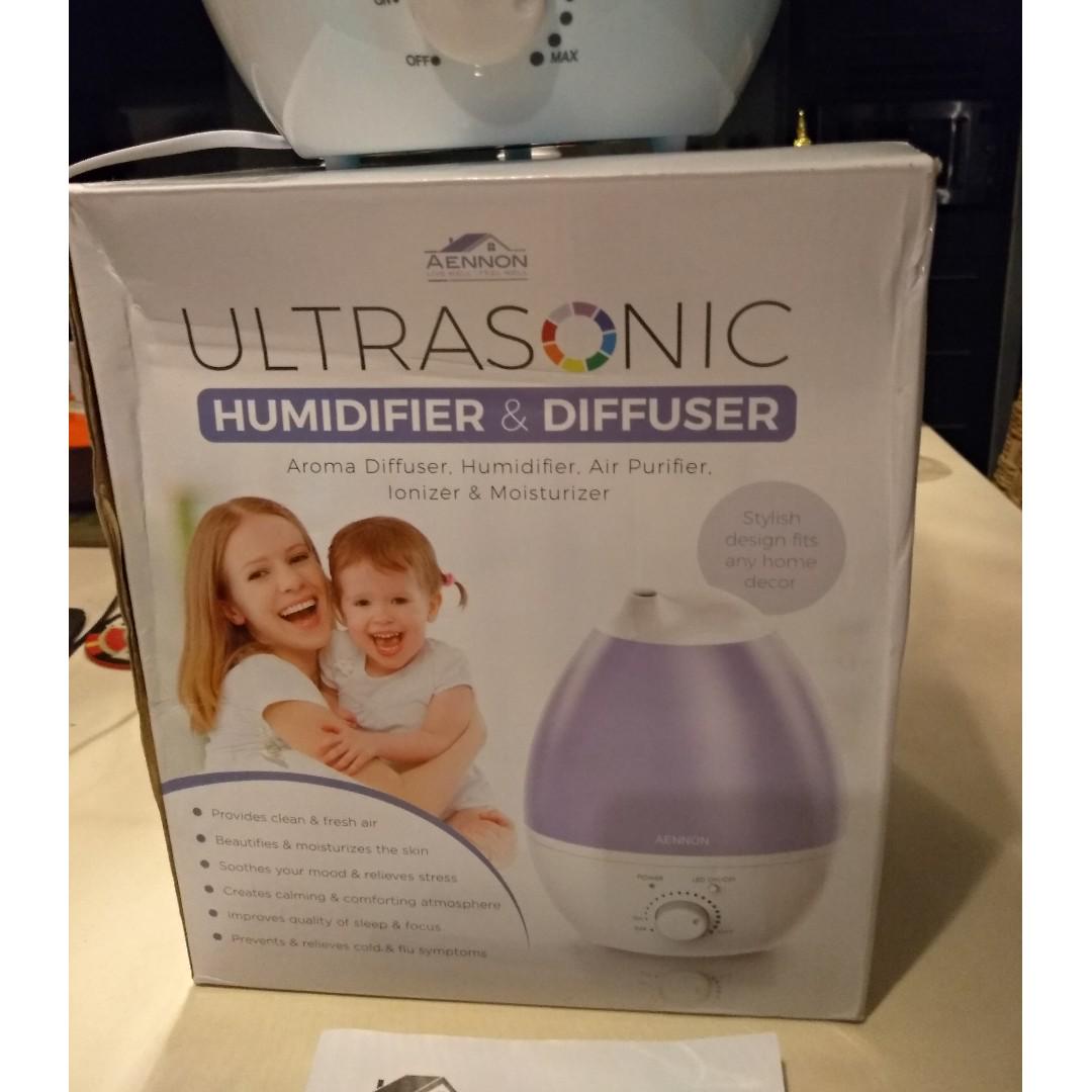 Aennon Cool Mist Humidifier 7 Ultrasonic Diffuser 2-8L, TV & Home ...