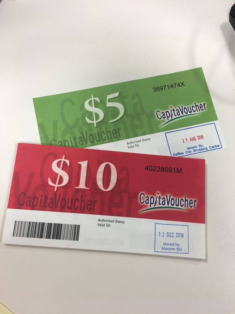 CapitaVoucher, Tickets & Vouchers, Vouchers on Carousell