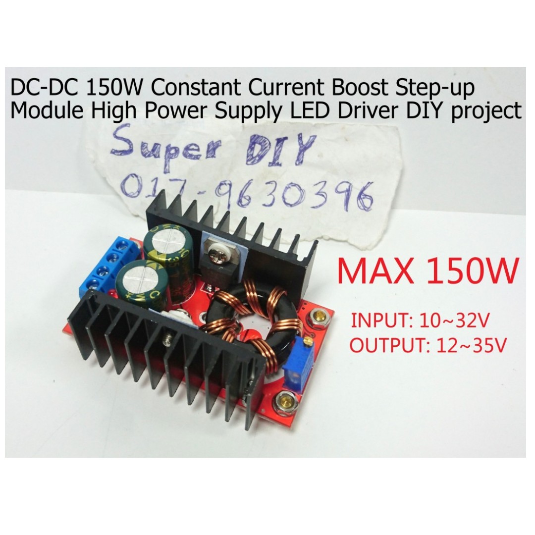 DC-DC 150W Constant Current Boost Step-up Power Supply LED Module ...