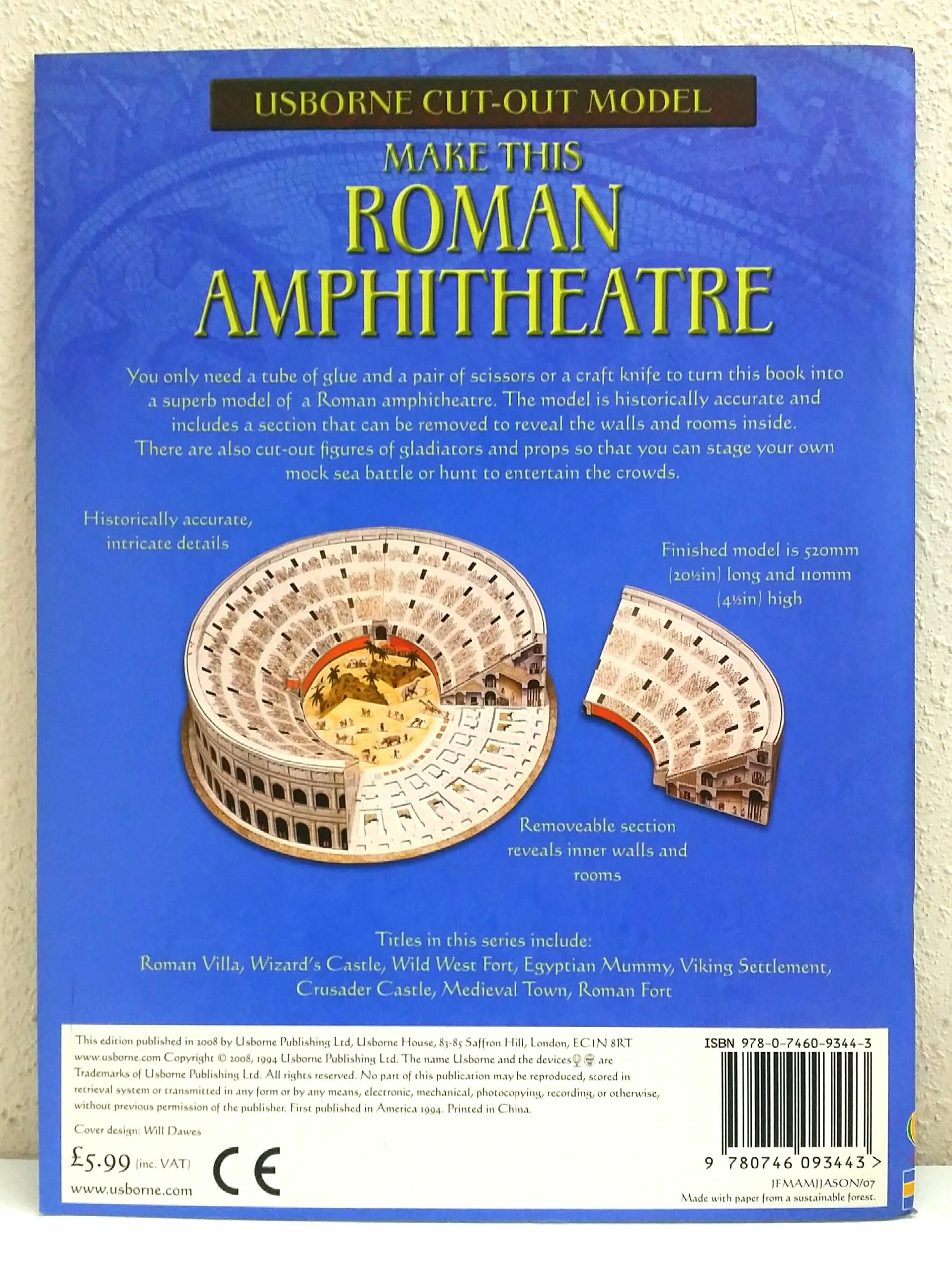 Make This Roman Amphitheatre : Usborne Cut-Out Model by Iain Ashman, 32 ...