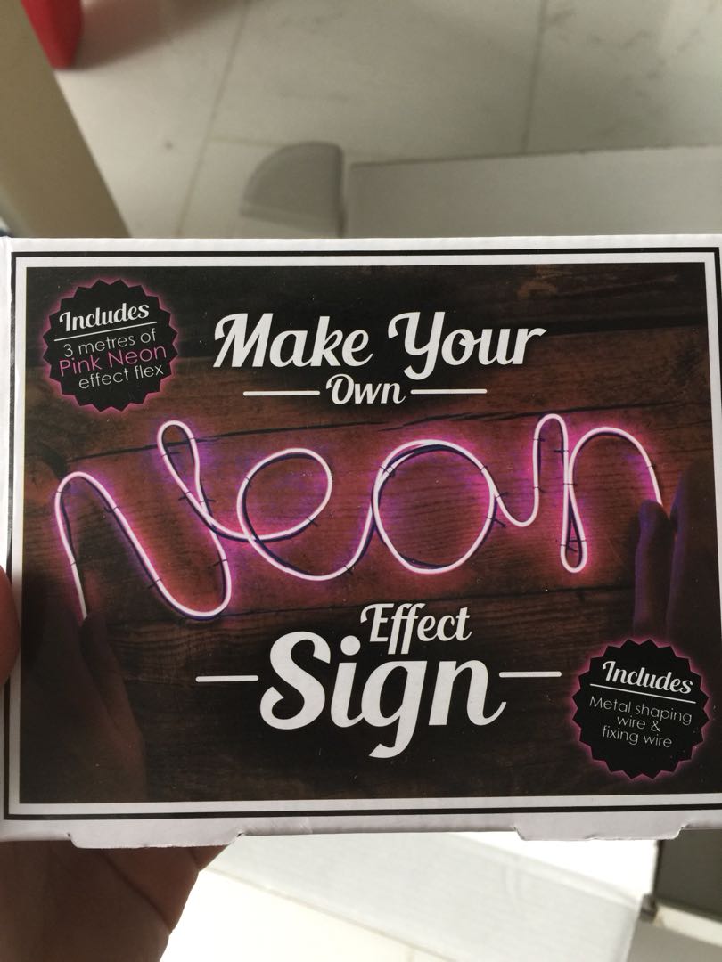 Make your own neon sign, Hobbies & Toys, Stationery & Craft, Art ...