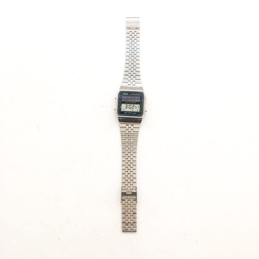 (Pending) Vintage CASIO 2505 AL-180 Batteryless Solar Stainless Steel ...