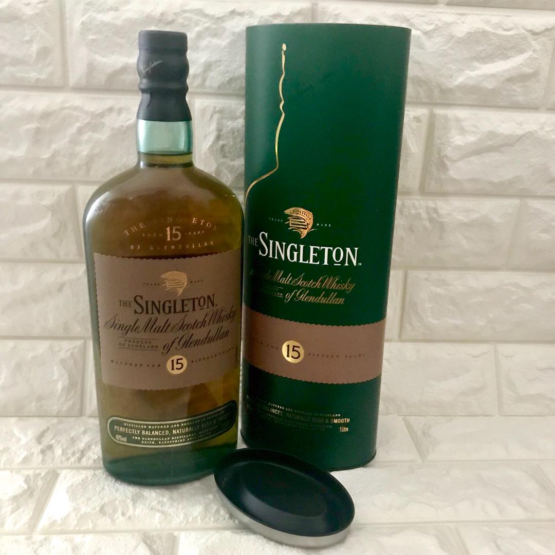 Singleton 15YO Glendullan 1L with free gift, Food & Drinks, Alcoholic Beverages on Carousell