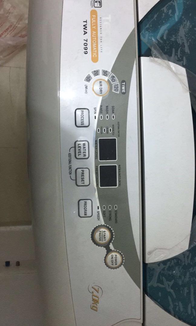 Techno Washing Machine Top Load 7kg, TV & Home Appliances, Washing ...
