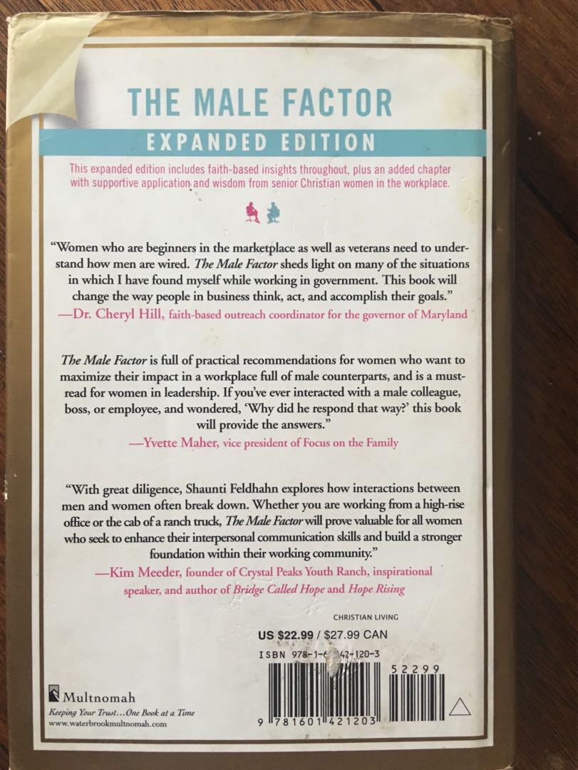 The Male Factor (Shaunti Feldhahn) Hardbound, Hobbies & Toys, Books & Magazines, Religion Books ...