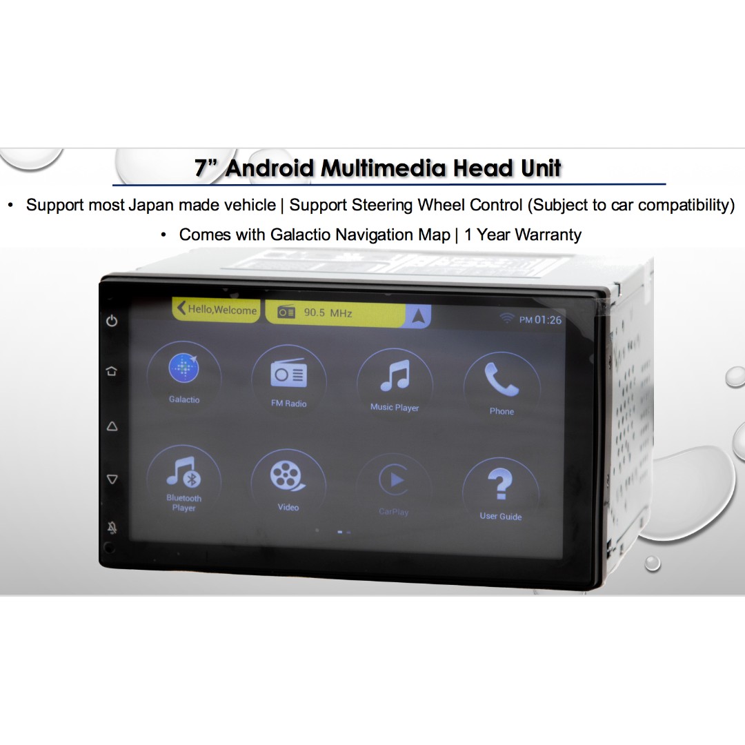 Universal Android Multimedia Head Unit for Car, Car Accessories ...