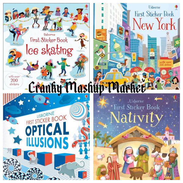 Usborne Sticker Book (CMM-STKB), Hobbies & Toys, Books & Magazines ...